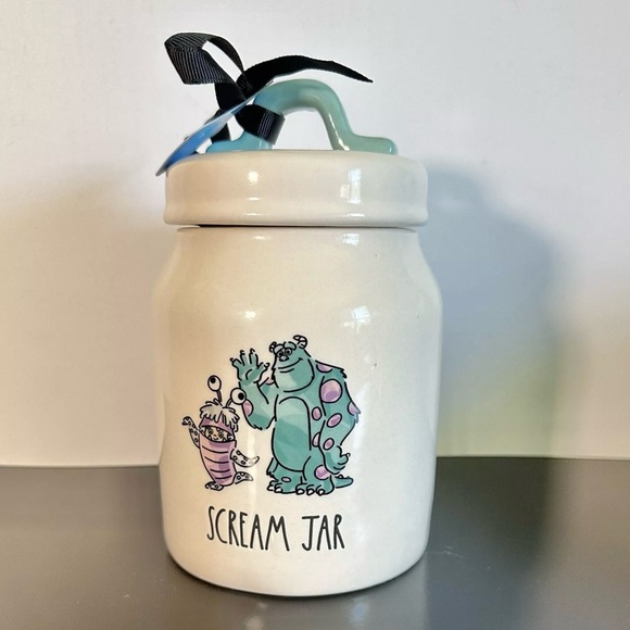Rae Dunn | Kitchen | Rae Dunn Monsters Inc Pixar Scream Jar Canister Sully And Boo Mike Disney ...